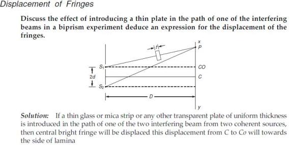 Mechanics Engineering Tutorials: Displacement of Fringes, Fringes ...