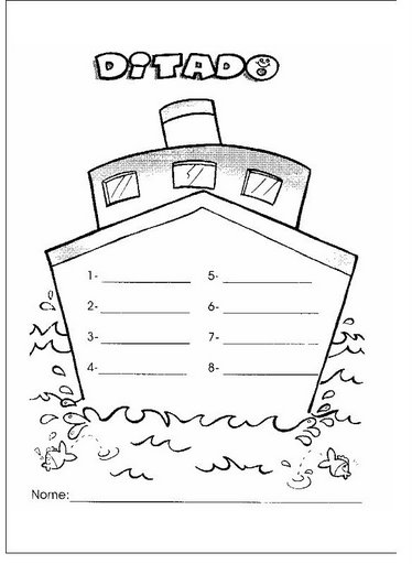 Fichas de Ditados para imprimir