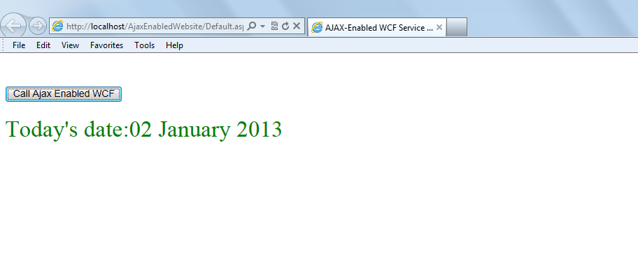 Wcf Tutorials Ajax Enabled Wcf Service In Asp 4 5