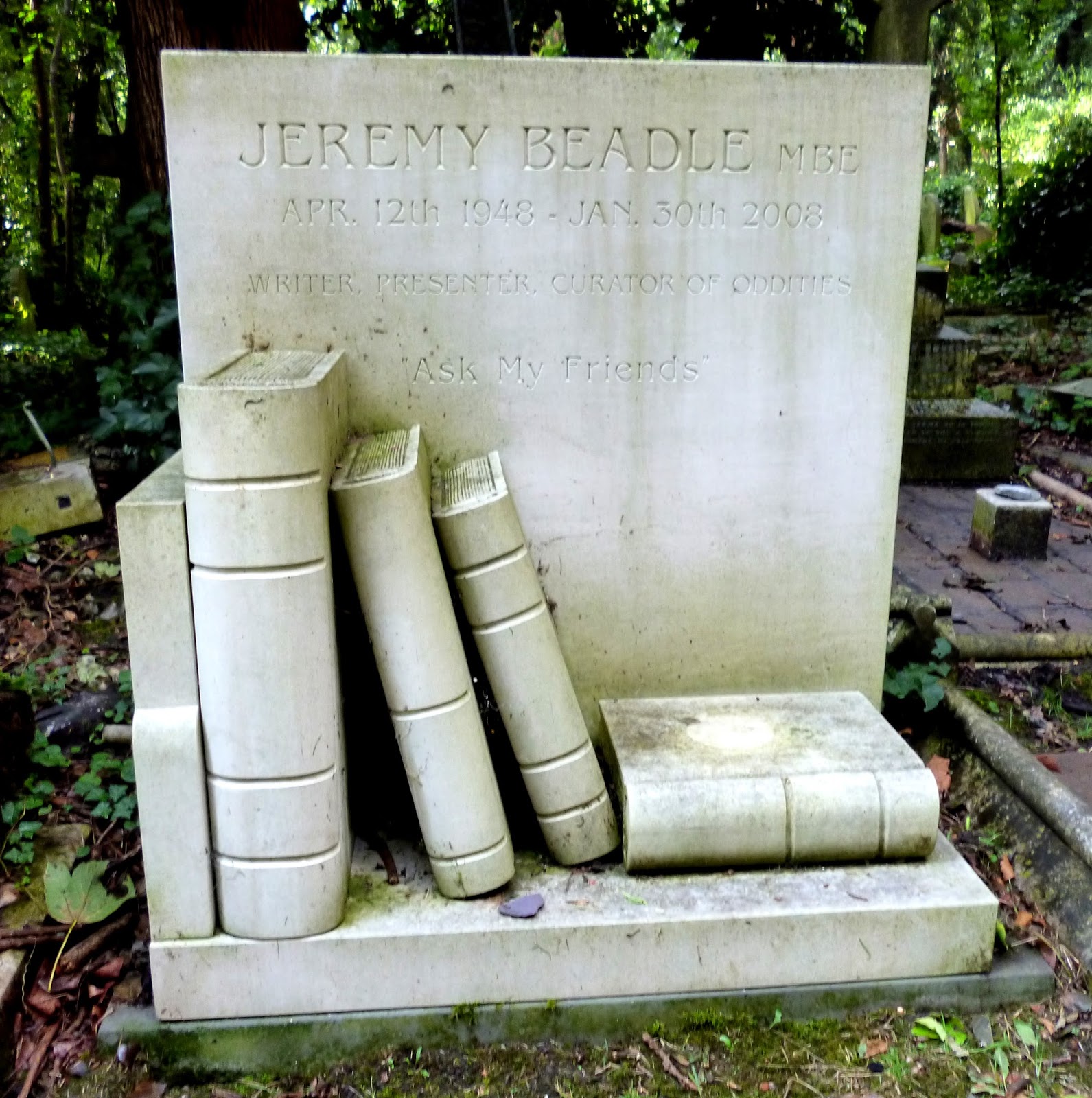 Dr Tony Shaw: Highgate Cemetery #16: Jeremy Beadle