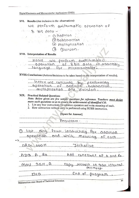 22421 Digital Electronics and Microcontroller Applications | DEM | Lab ...