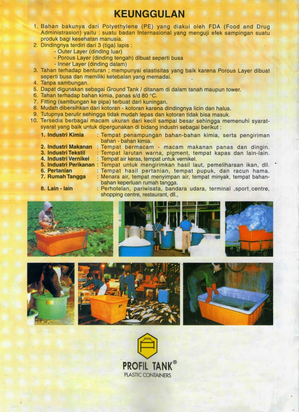 Brosur Tandon / Tangki Air Stainless Steel Profil Tank 2018 - CV CAHAYA ...