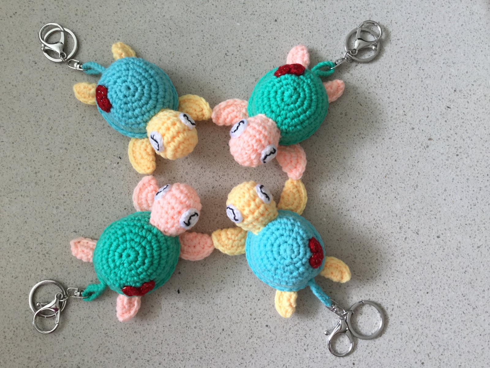 Colourful Hobby: Crochet Turtle Keychain