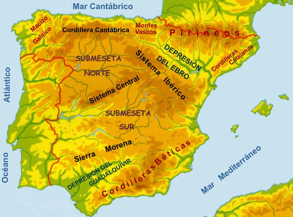 Fíjate en todos los elementos del relieve de este mapa. | El equipazo ...