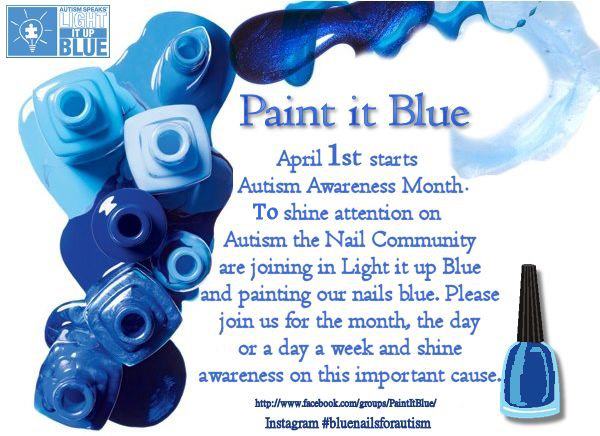 Luster Lacquer: Blue Nails For Autism!