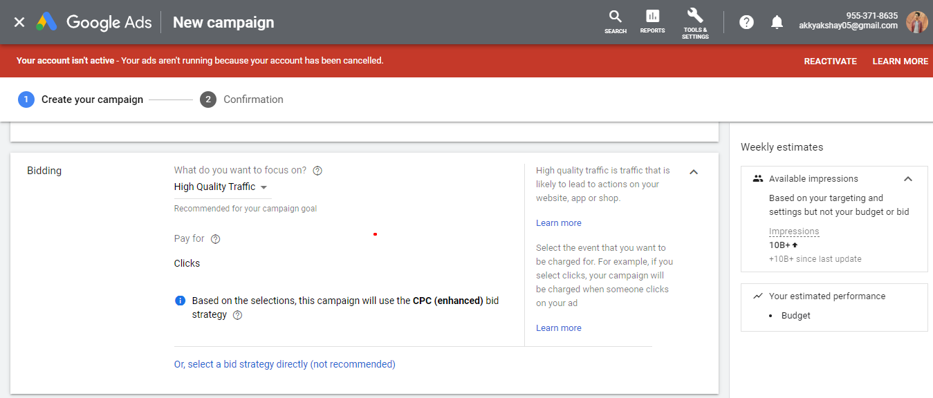 How to create display ads in Google Adwords or Google ads?