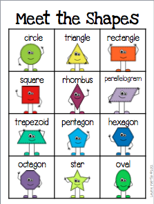 Classroom Freebies Too: Shape Reference
