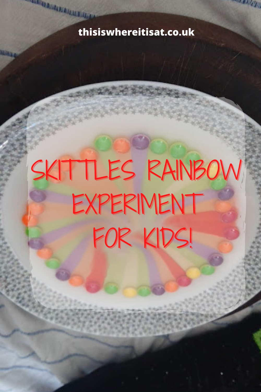 Skittles rainbow experiment for kids! ~ THIS IS WHERE IT IS AT