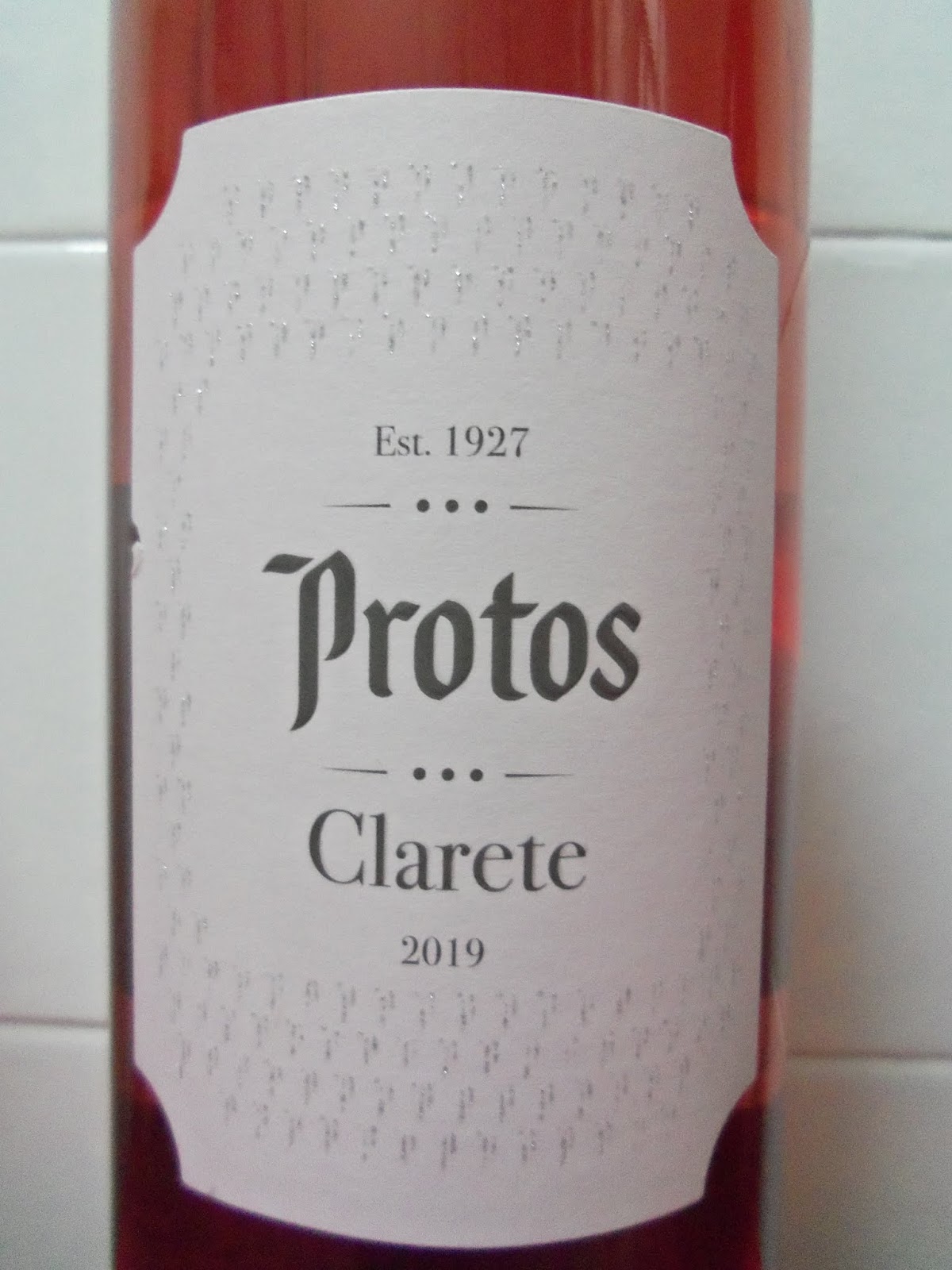 SOLO EL VINO: Protos Clarete 2019, 8-5-20
