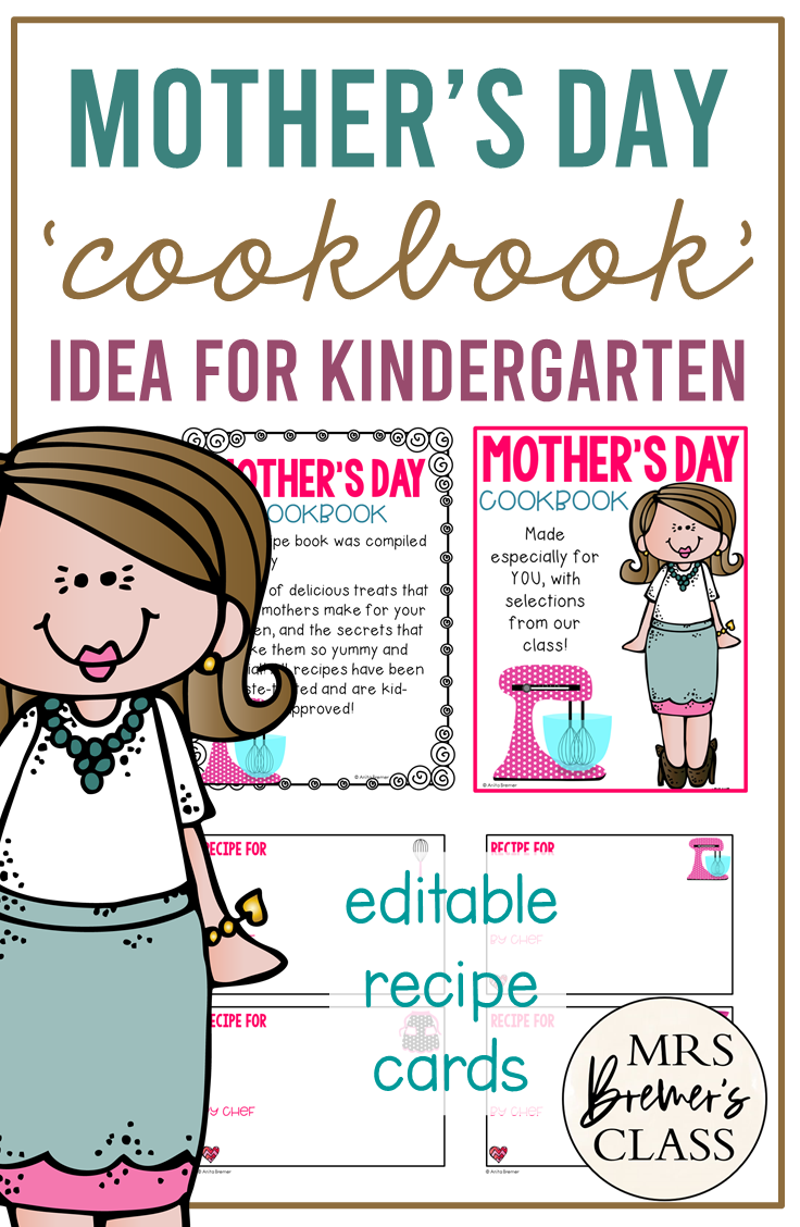 Mother's Day Cookbook & All About My Mom Booklet Freebie! | Mrs. Bremer ...