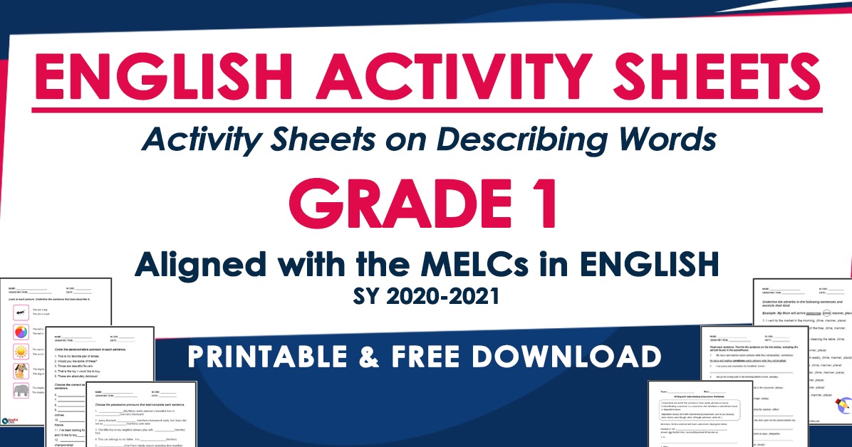 ENGLISH ACTIVITY SHEETS For GRADE 1 Adjectives Based On MELCs DepEd english-activity-sheets-for-grade-1-adjectives-based-on-melcs-deped