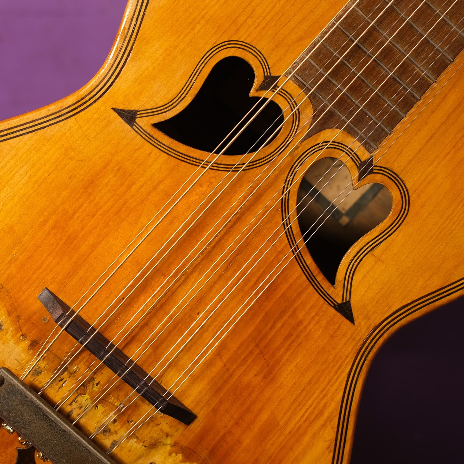 1930s Viola da Terra Hawaiian 12-String Lap Guitar Conversion