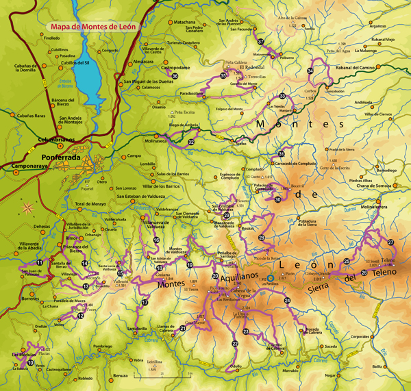EL BLOG DE CALECHA: El Bierzo. 50 rutas a pie. Contenido