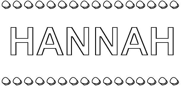 Blog de Biologia: Coloring Page First Name Hannah