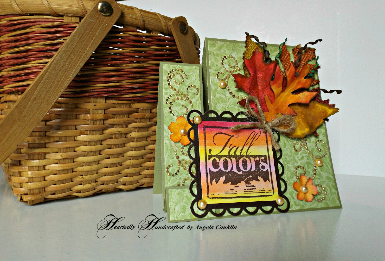 Heartedly Handcrafted: Fun with Fall Colors Side Step Greeting Card