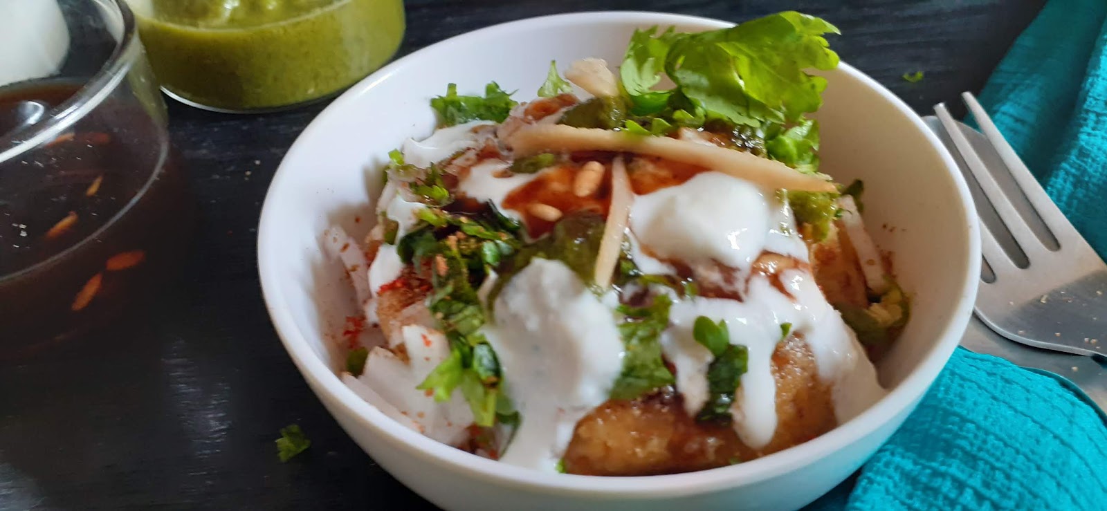 Hema's Musings: White Matar Chat /सफ़ेद मटर की चाट