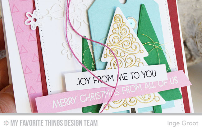 MFT Color Challenge #58, Oh Christmas Trees - Patterned Paper