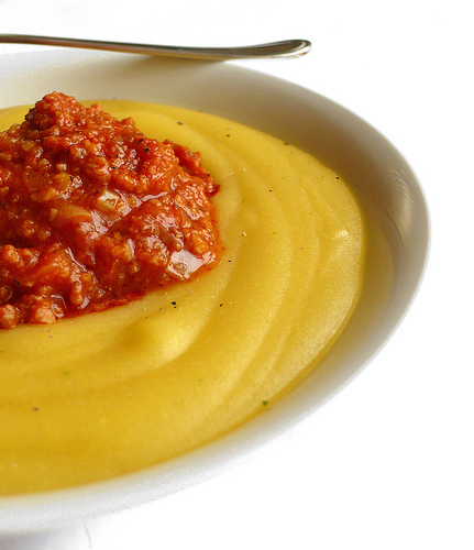 Polenta con Ragù - Recetas Italianas