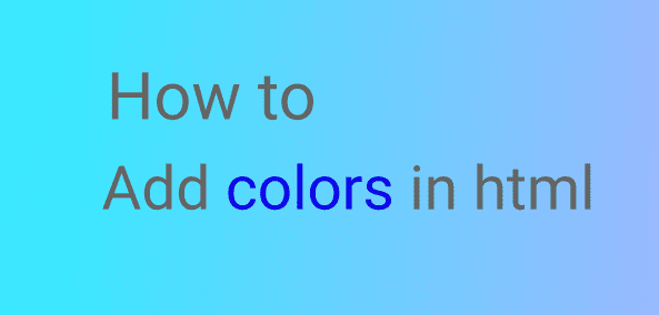 how To Add Colors To Html Page how-to-add-colors-to-html-page