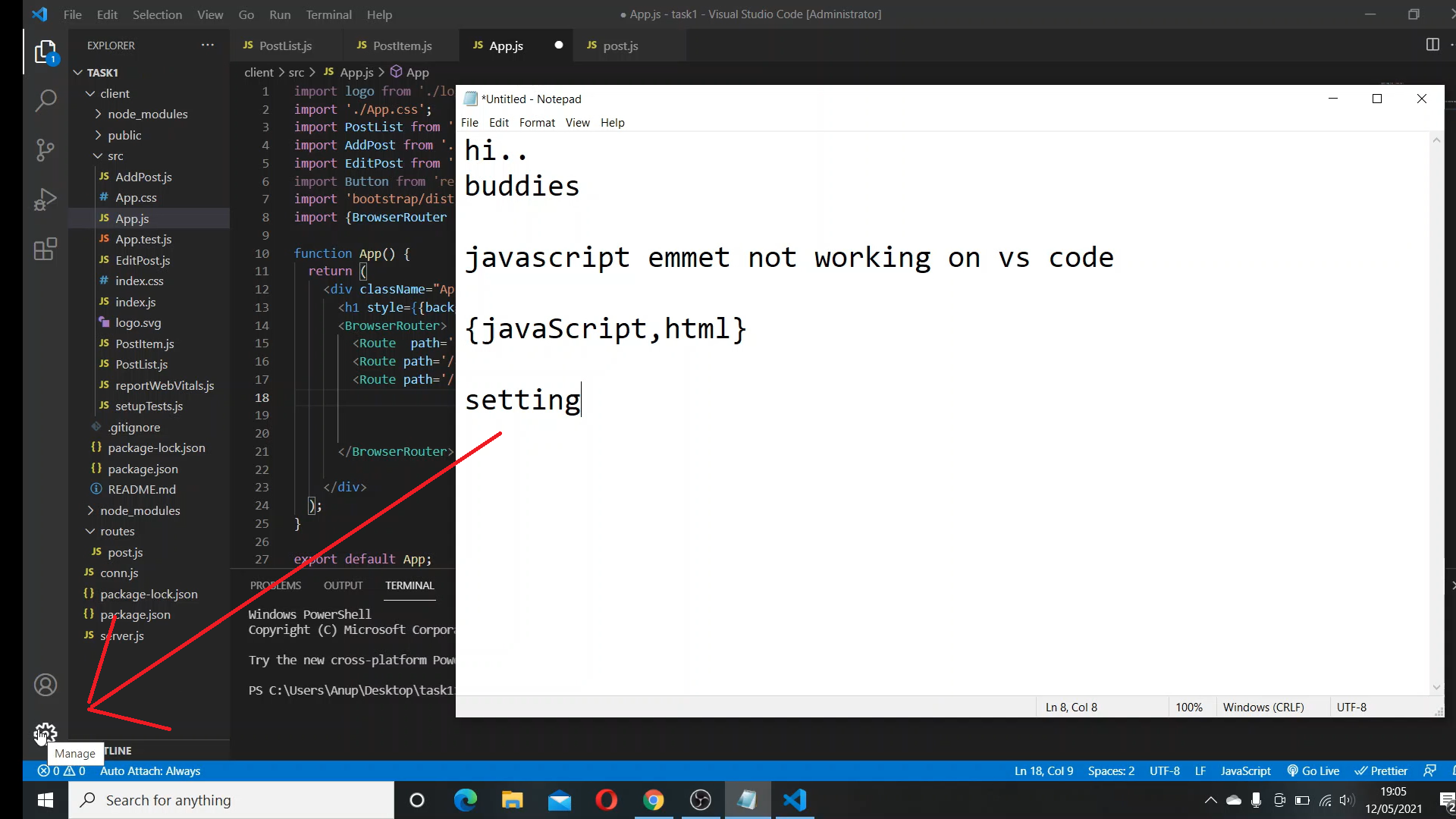 JavaSCript Emmet Not Working On Vs Code javascript-emmet-not-working-on-vs-code
