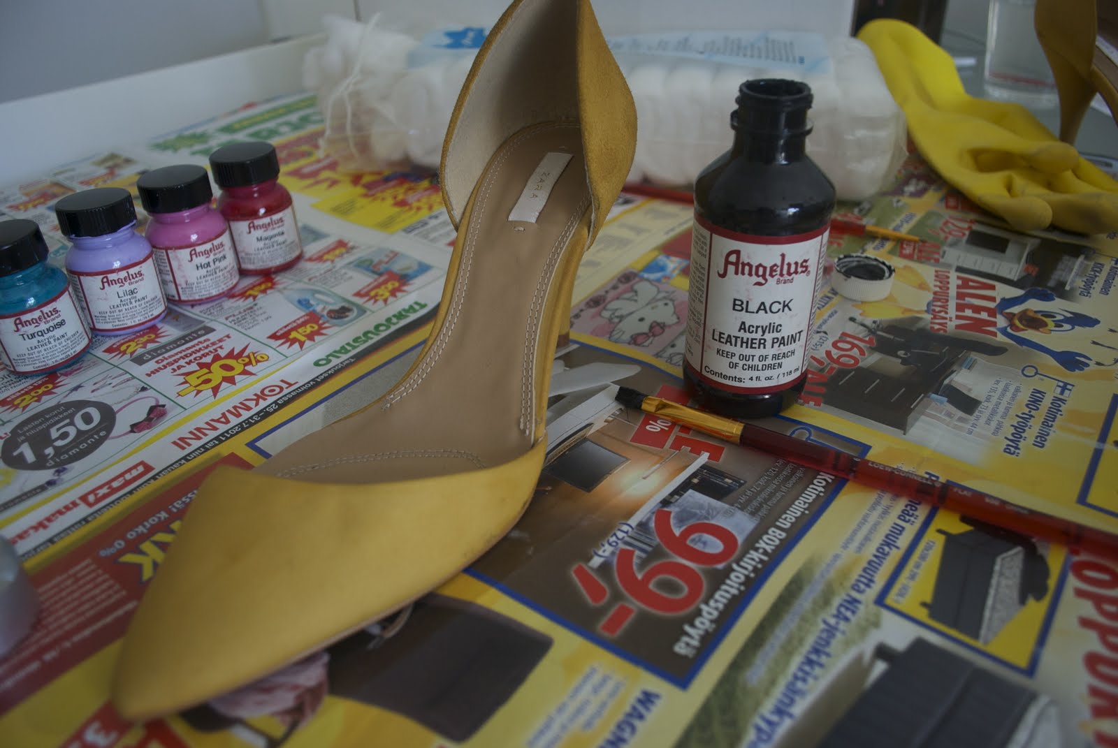 Patonki: Shoe Makeover: Paint your shoes DIY