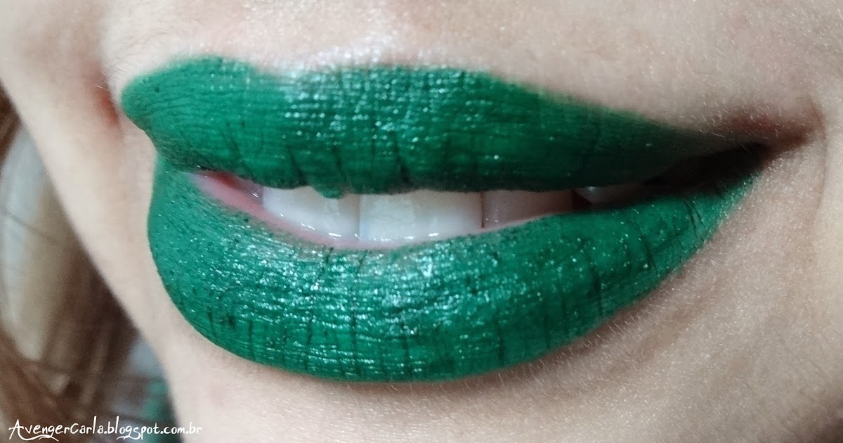 Blog Carla M.: Testei: Batom Verde FullColors