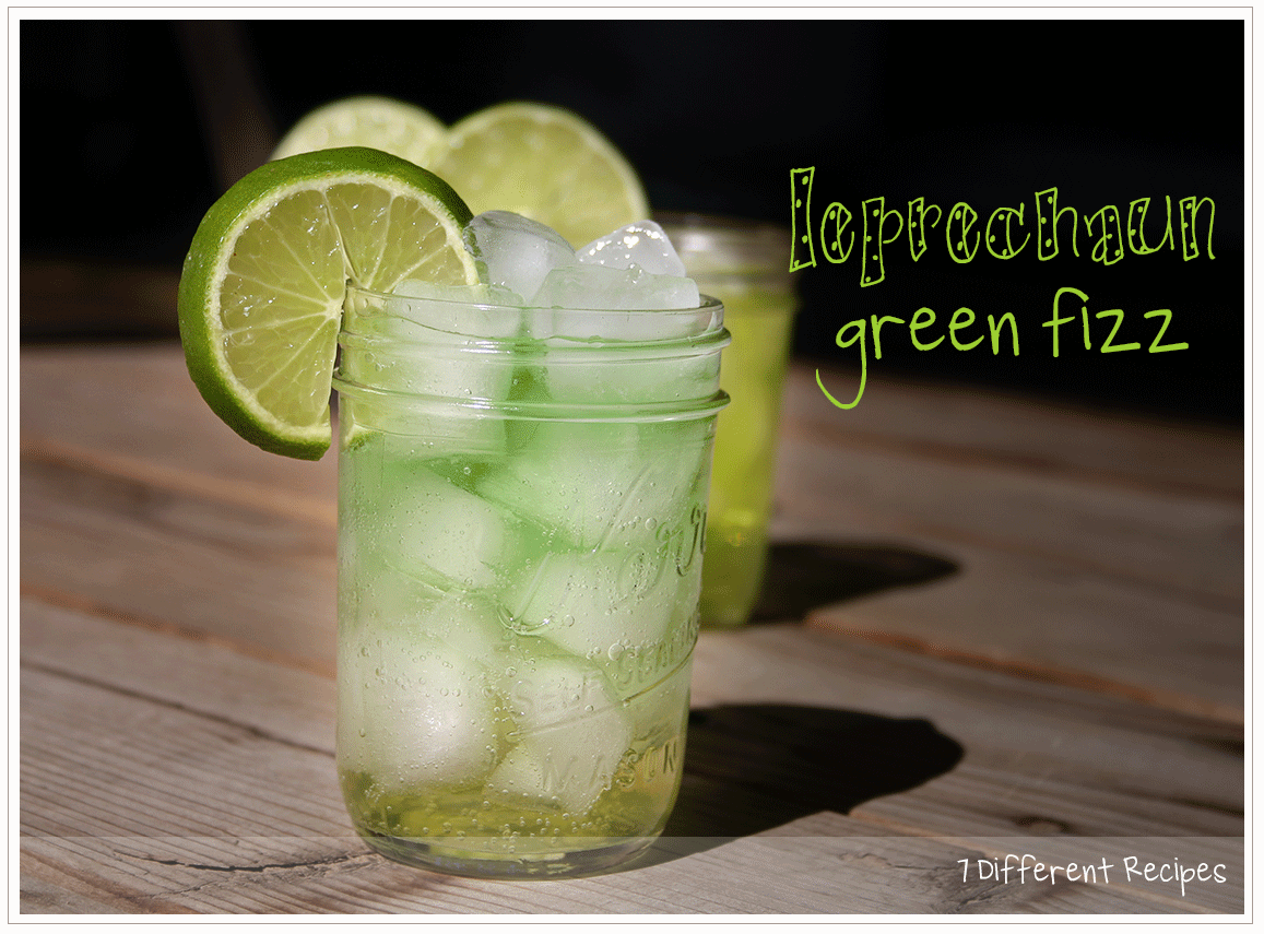 7 Different Recipes: Leprechaun Green Fizz (kid-friendly drink)