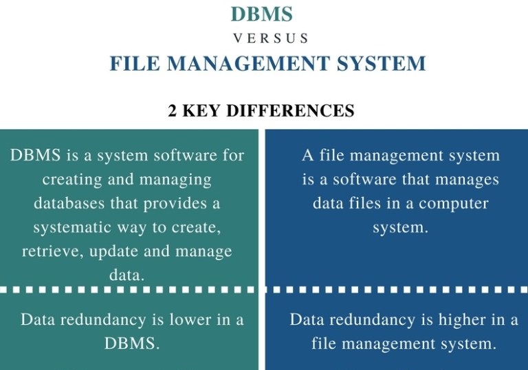 Difference Between DBMS and File Management System | DB Exam Study