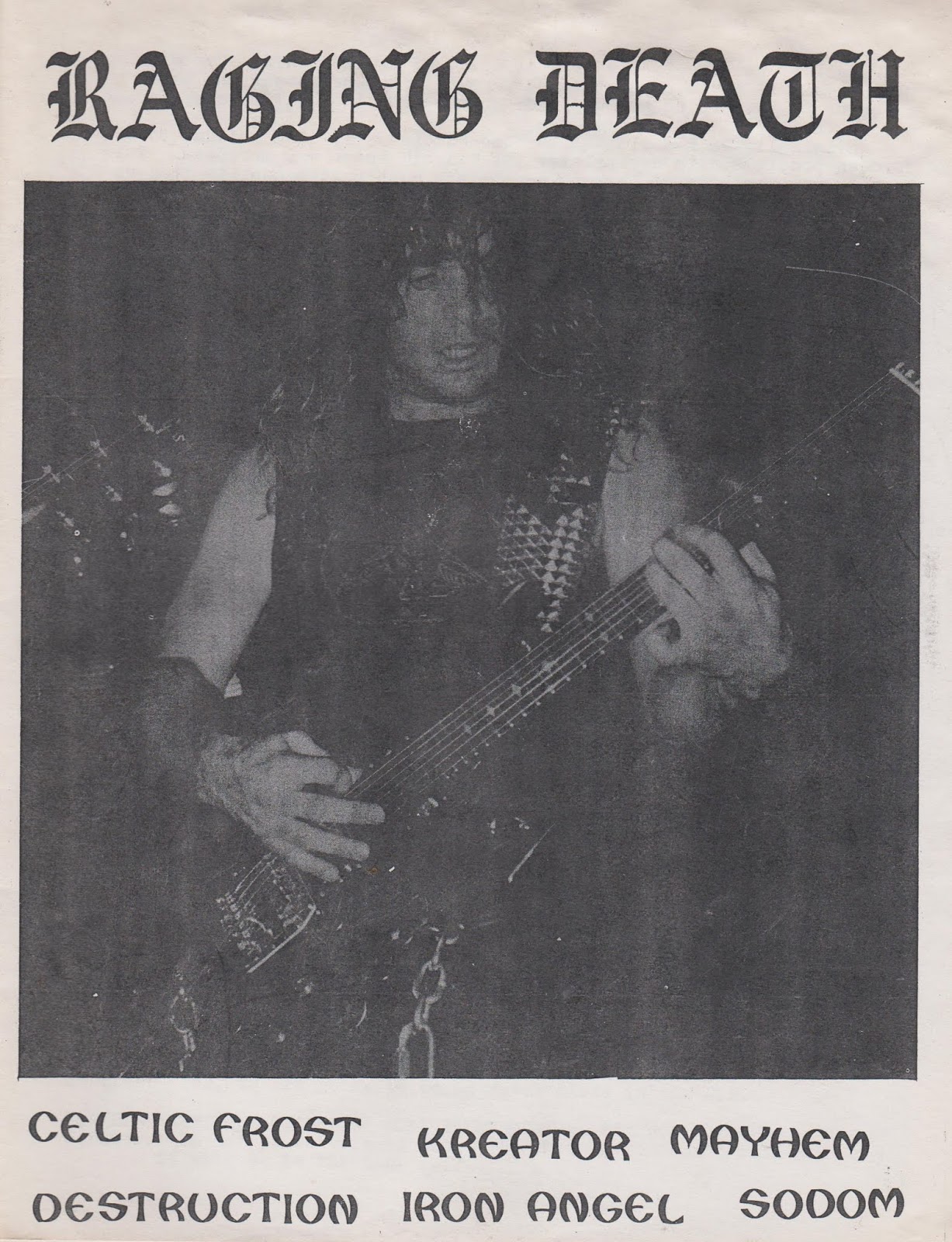 Fanzines del Mundo: Raging Death #1 (EE.UU.) 1985