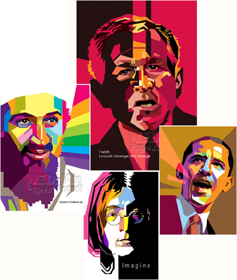 GLUCK PICTURA: Cara Membuat WPAP Menggunakan Photoshop GLUCK PICTURA: Cara Membuat WPAP Menggunakan Photoshop