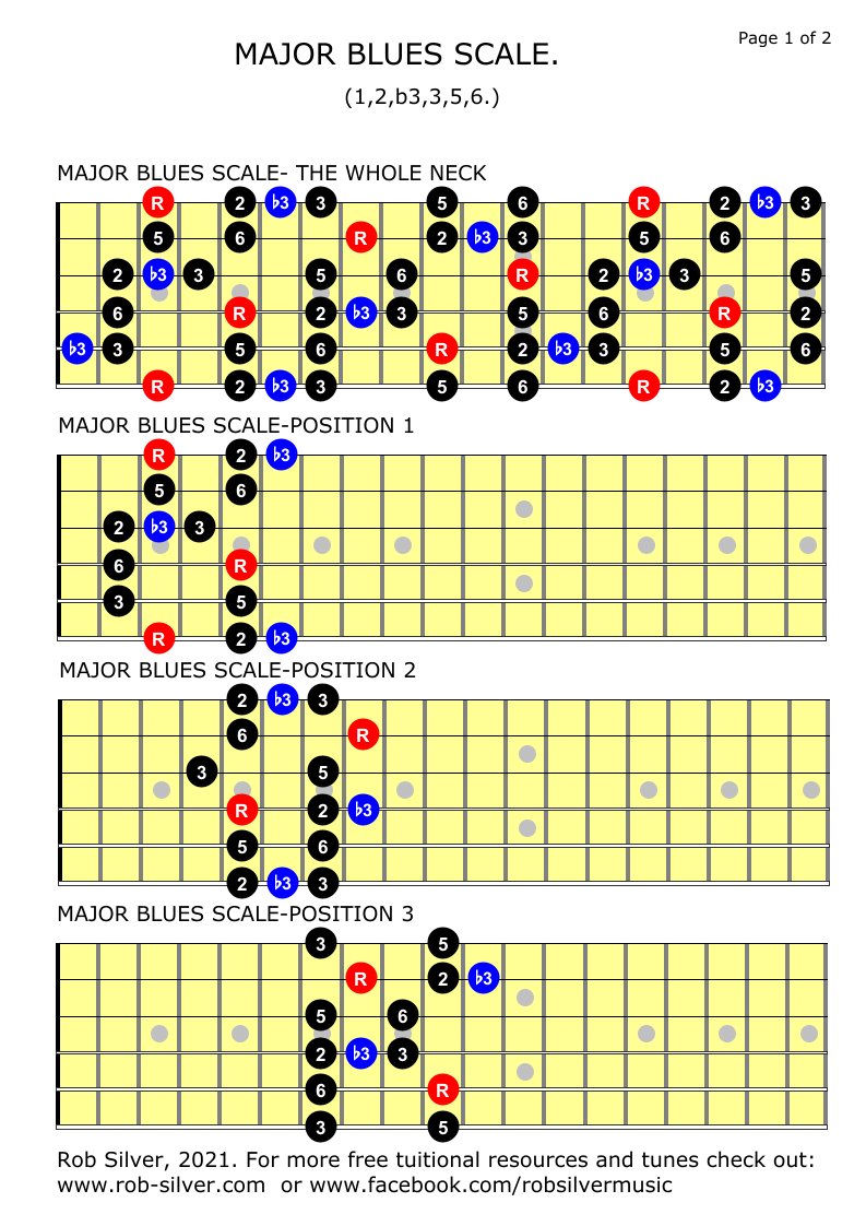 ROB SILVER: THE MAJOR BLUES SCALE (2021)