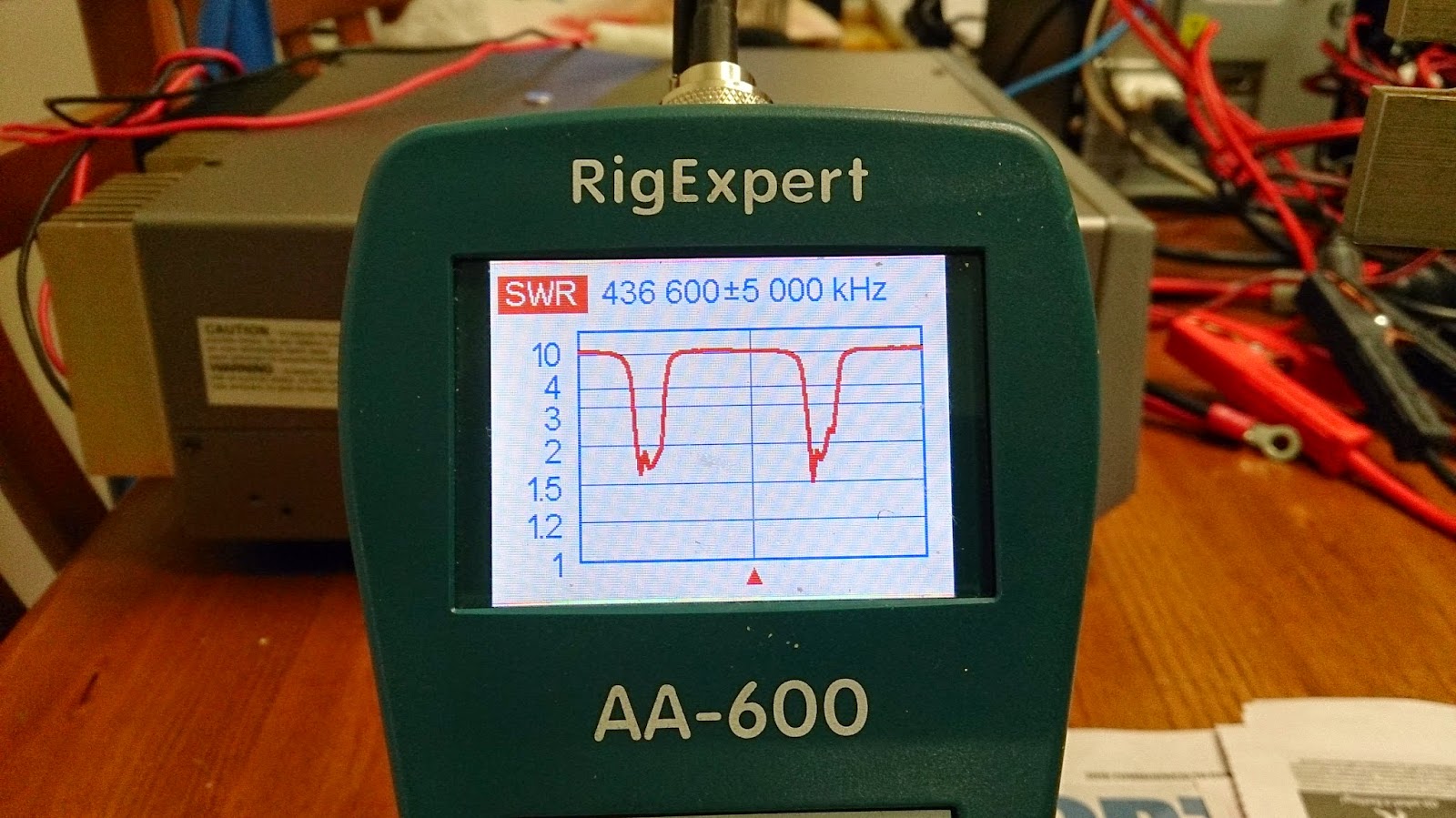 Tuning a commercial UHF duplexer with RigExpert antenna analyser