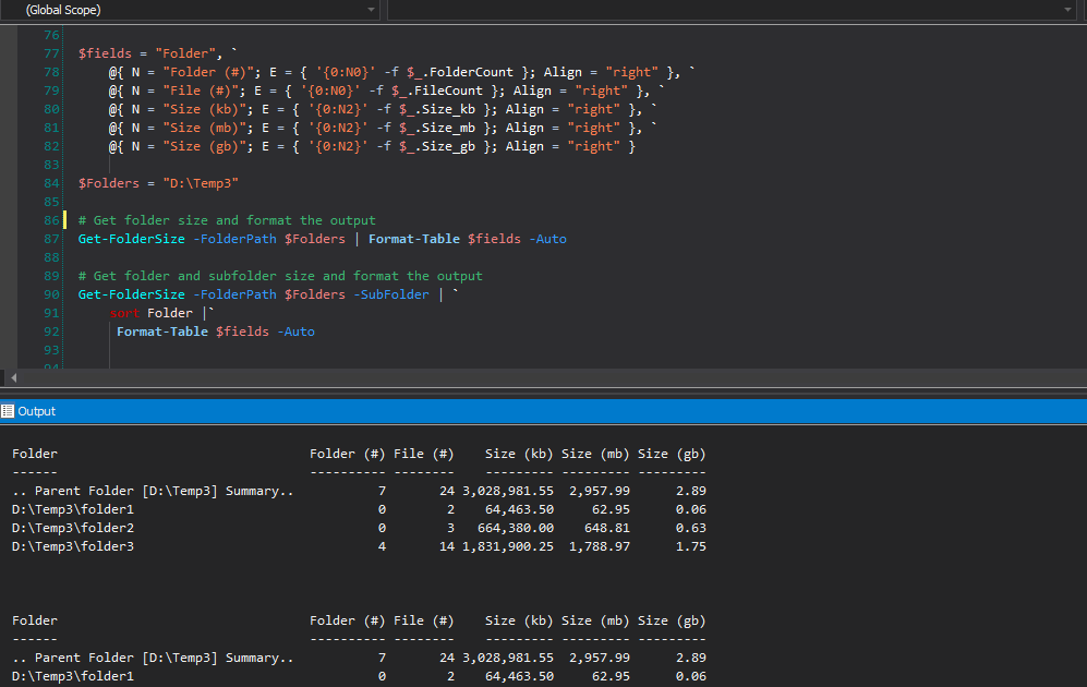 Sql Server Performance And Other Stories Powershell Calculating
