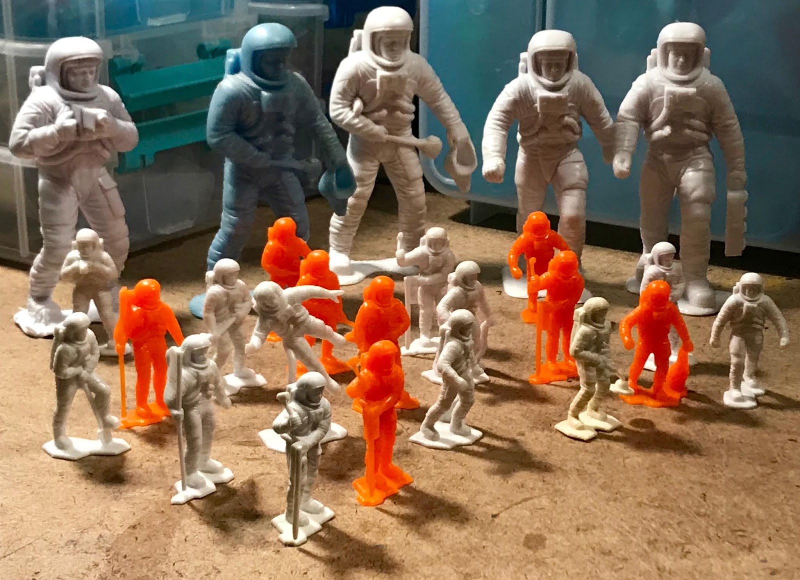 Space Garage: Marx Toys Apollo Astronaut Figures in 54mm and 6-inch ...