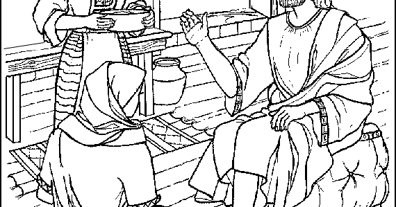 Mary And Martha Coloring Page 2 ~ Coloring Pages