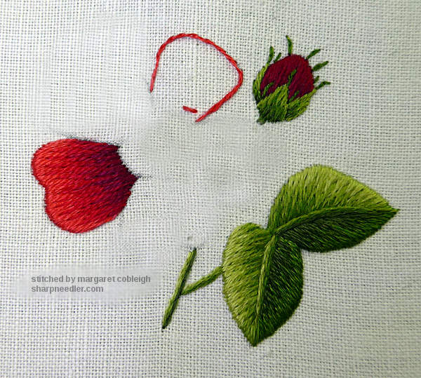 Single Rose Petals Drawing