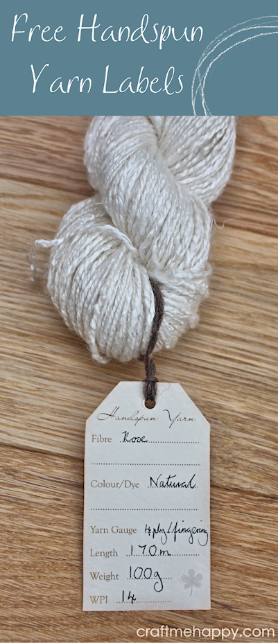 Printable Handspun Yarn labels | Craft me Happy!: Printable Handspun ...