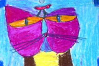 PAUL KLEE CAT AND BIRD