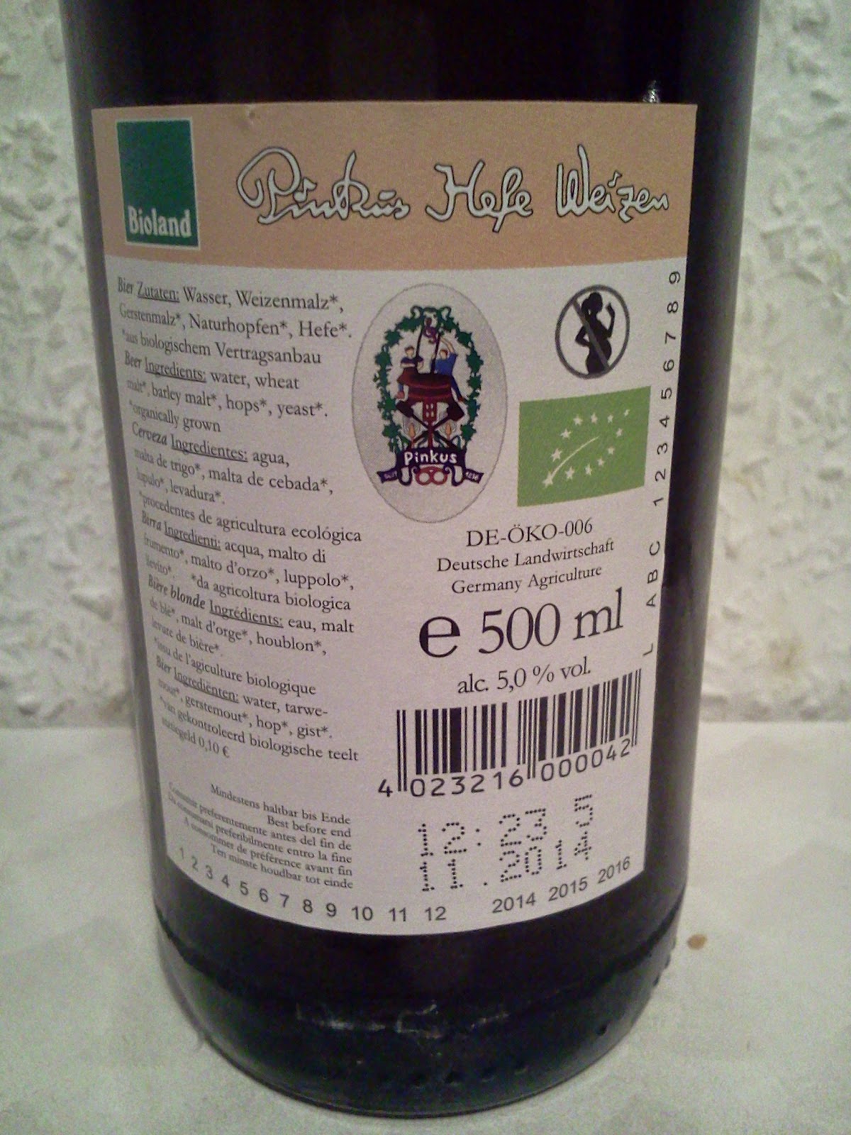 Pinkus Hefe Weizen - Average Guy's Guide to Beer