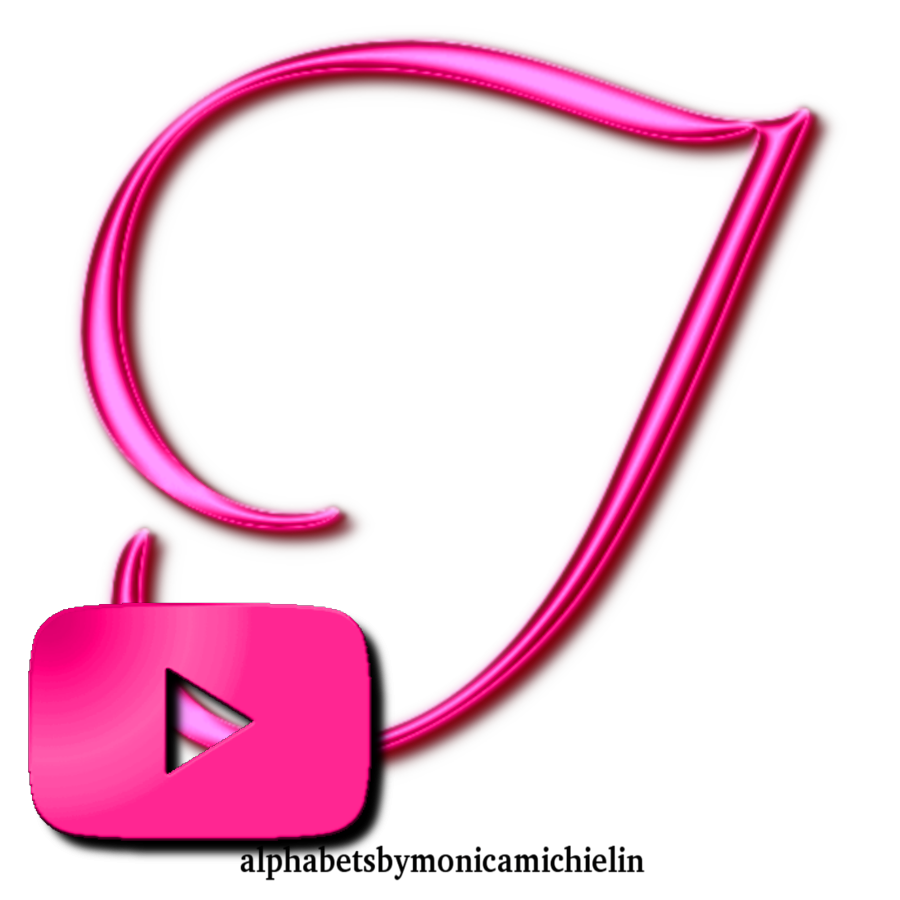M. Michielin Alphabets: PINK YOUTUBE LOGO ALPHABET AND ICONS PNG