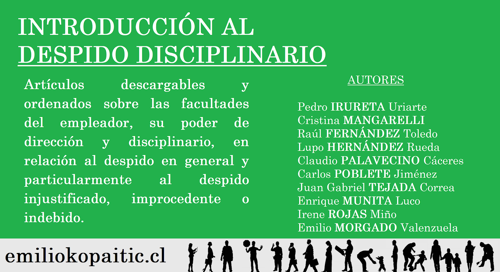 Introducción Al Despido Disciplinario Derecho Laboral Chileno