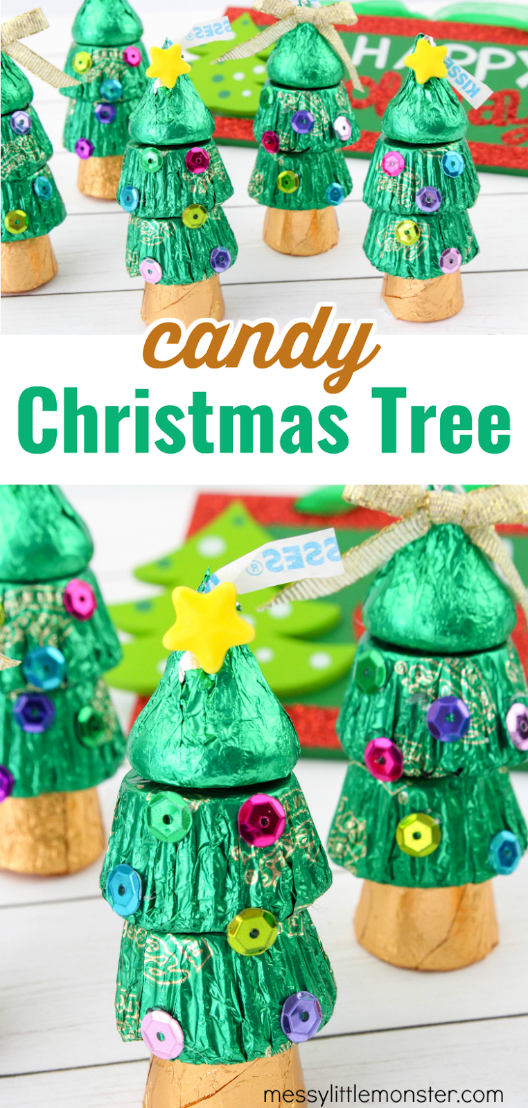 Candy Christmas Tree - A Fun & Easy Christmas Treat - Messy Little Monster