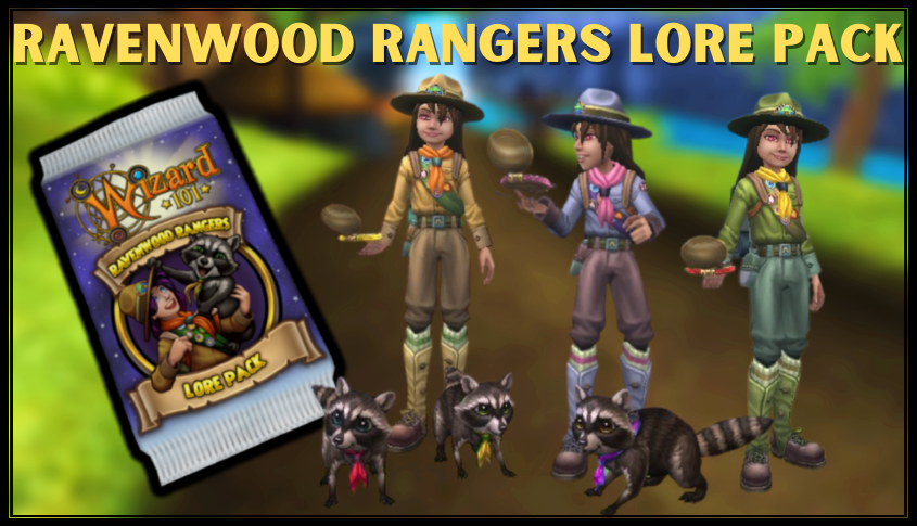 Stars of the Spiral: New! Wizard101 Ravenwood Rangers Lore Pack