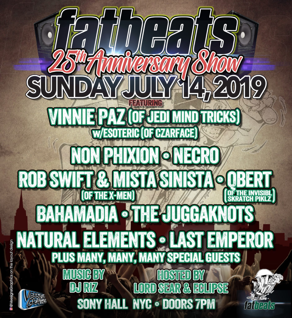 HipHop-TheGoldenEra: Fat Beats 25th Anniversary Show