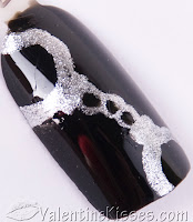 Valentine Kisses: Police inspired nail art (7 designs)