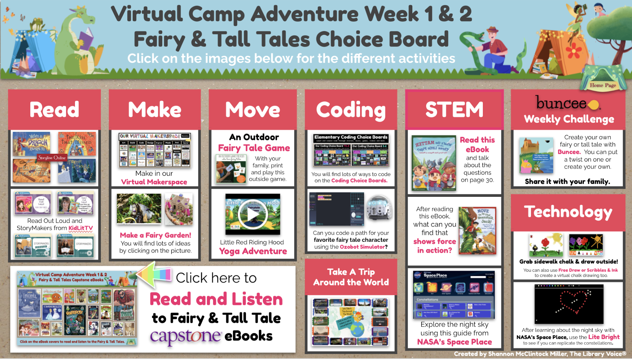 The Library Voice: How Do You Share The Virtual Camp Adventures With ...