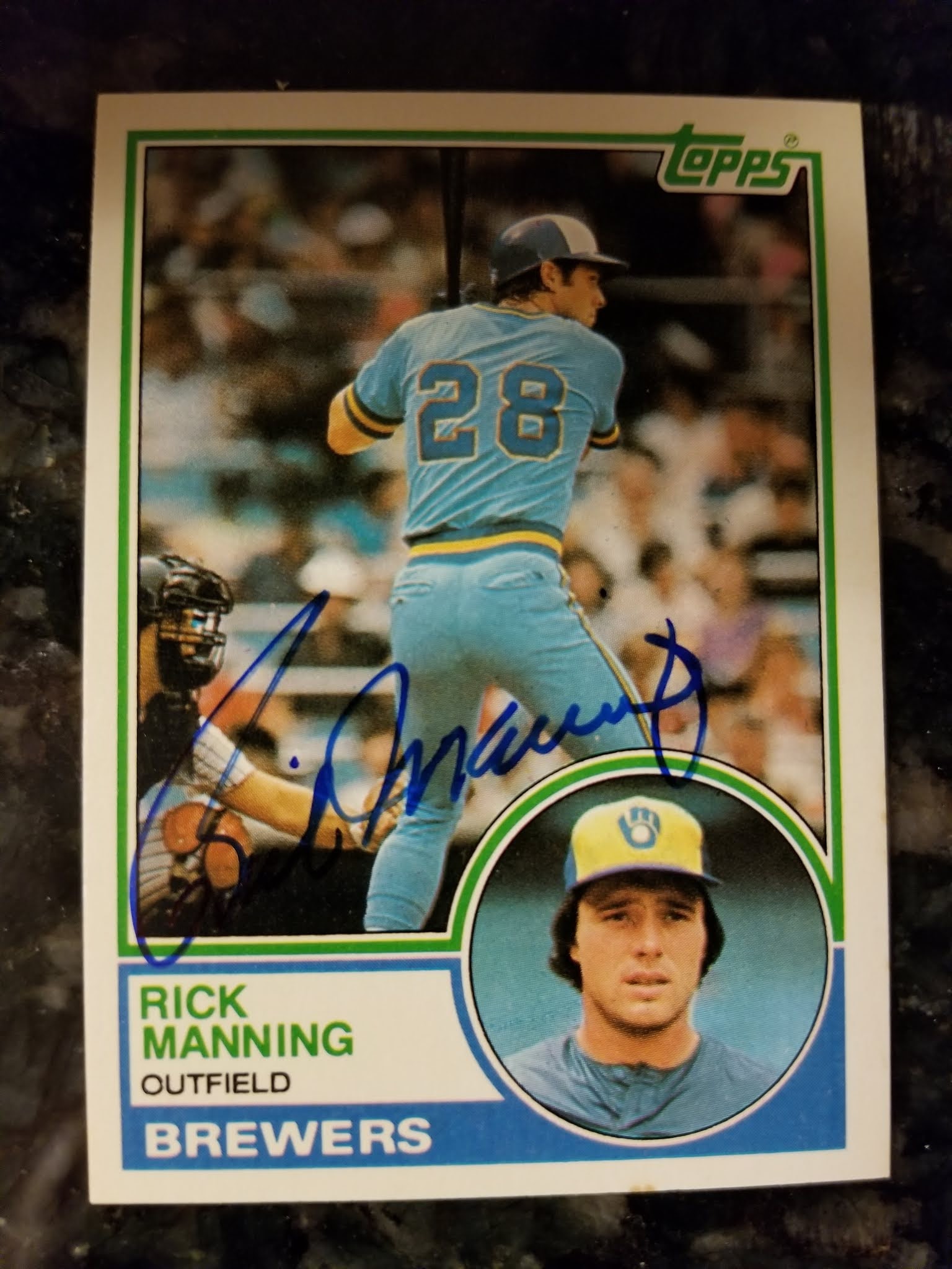 Autograph Through The Mail Athletes: Rick Manning