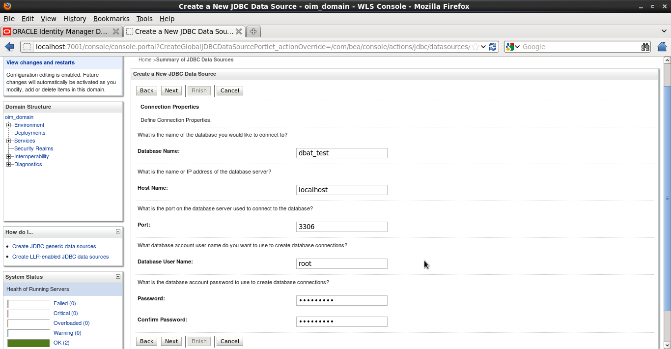 Oracle Stack How To Create A Jdbc Generic Data Sources In Weblogic 1035
