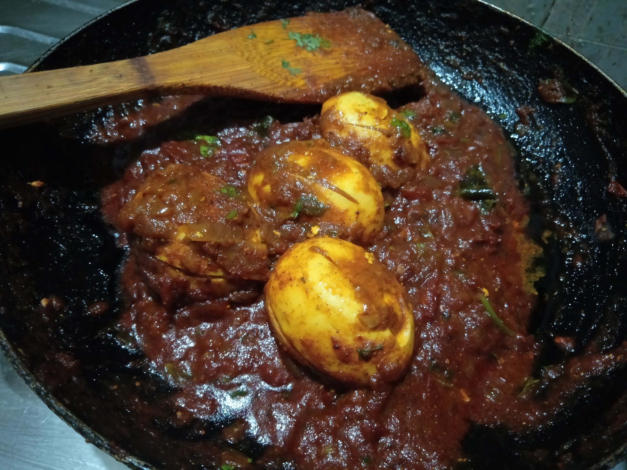 Khatta meetha egg curry