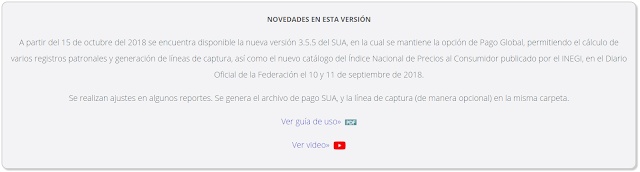 SUA (Sistema Único de Autodeterminación) nueva Version - Feca & Asesores